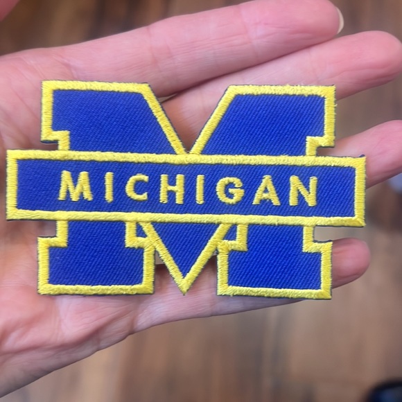 Accessories | Michigan Patch Iron On Wolverines Diy Football Fan | Poshmark